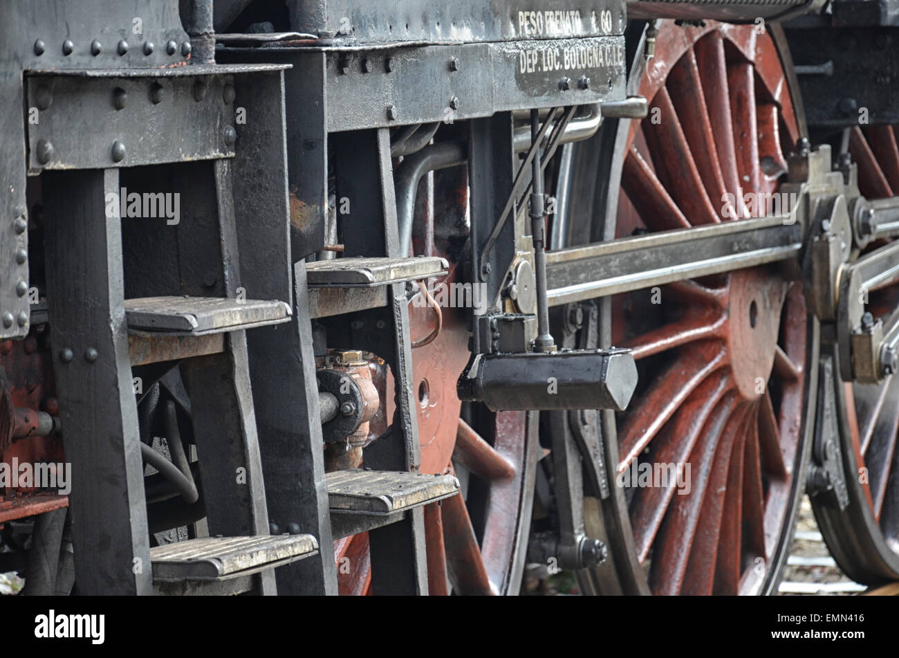 Steam locomotive at the station Stock Photo - Alamy