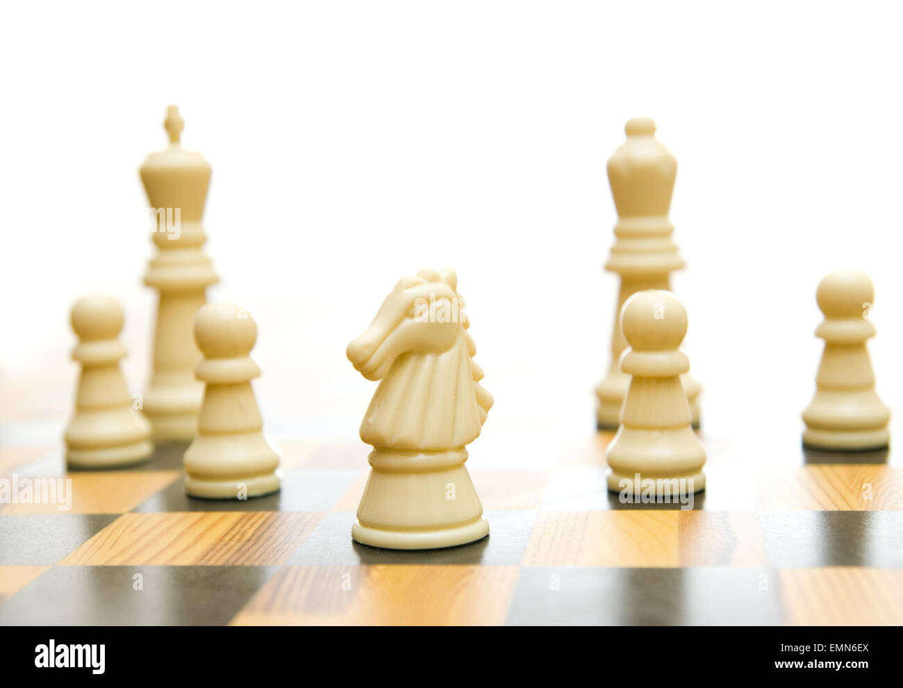 Game of chess isolated on white Stock Photo - Alamy