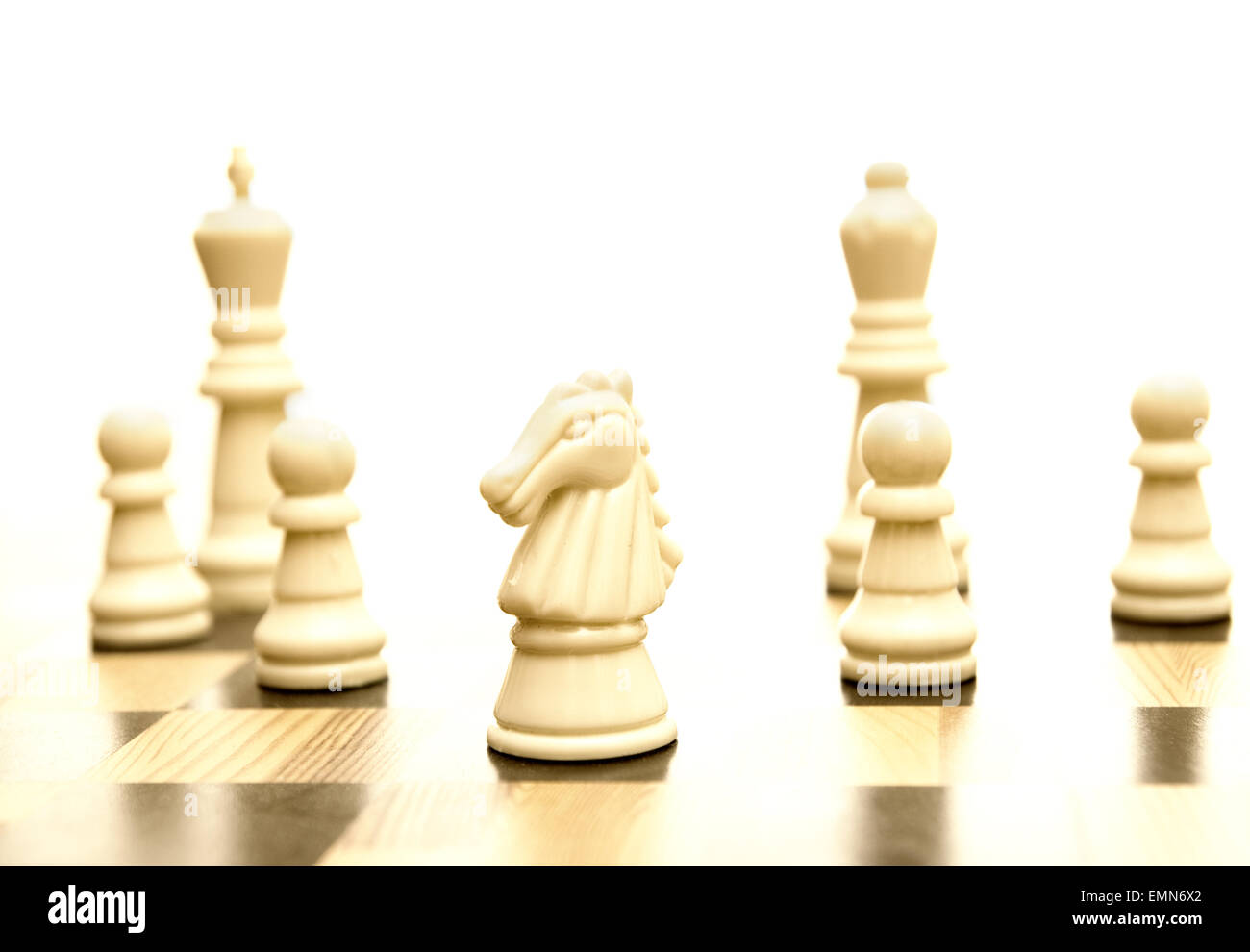 Game of chess isolated on white Stock Photo - Alamy