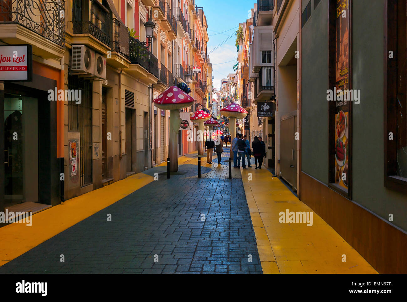 -Streets in Alicante- Spain Stock Photo - Alamy