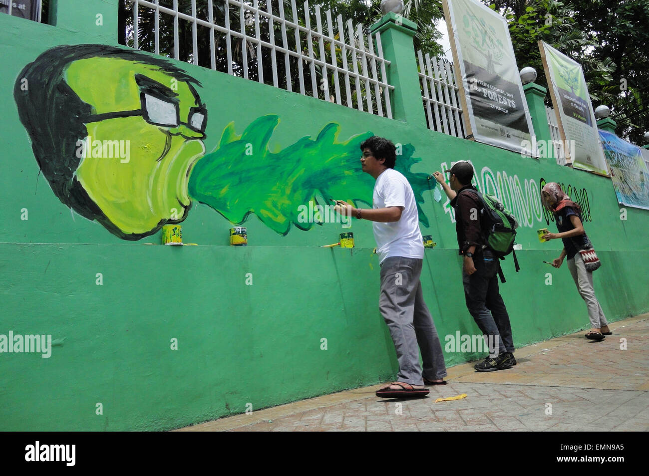 Quezon City, Philippines. 22nd Apr, 2015. Filipino environmental ...