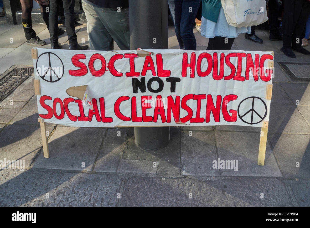 Anti gentrification protest signs in hi-res stock photography and ...