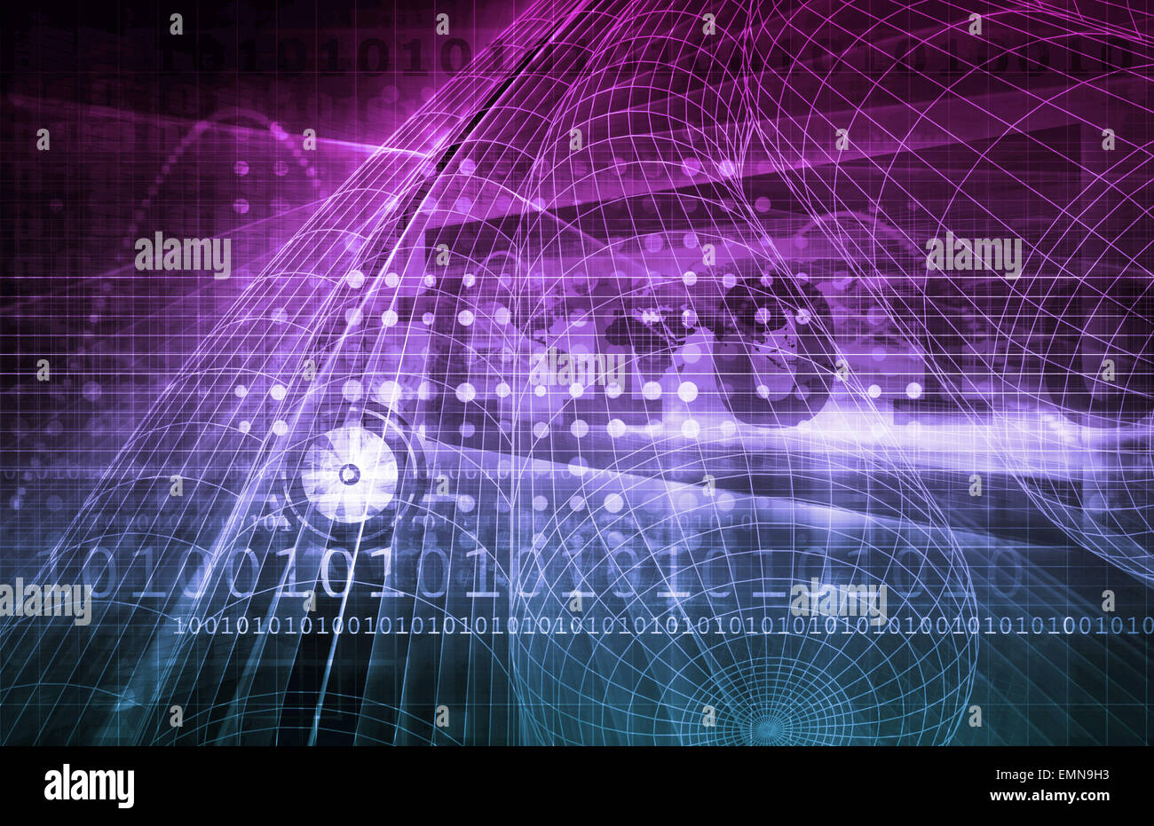 Data Mining With 3d Worldwide Global Dataset Stock Photo - Alamy