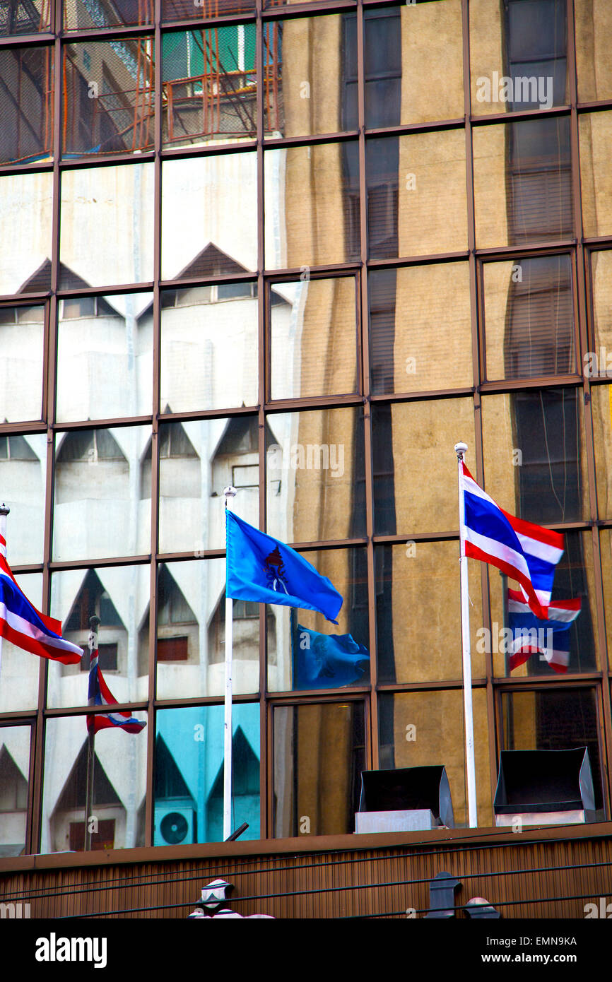 thailand bangkok office district palaces abstract modern building line ...