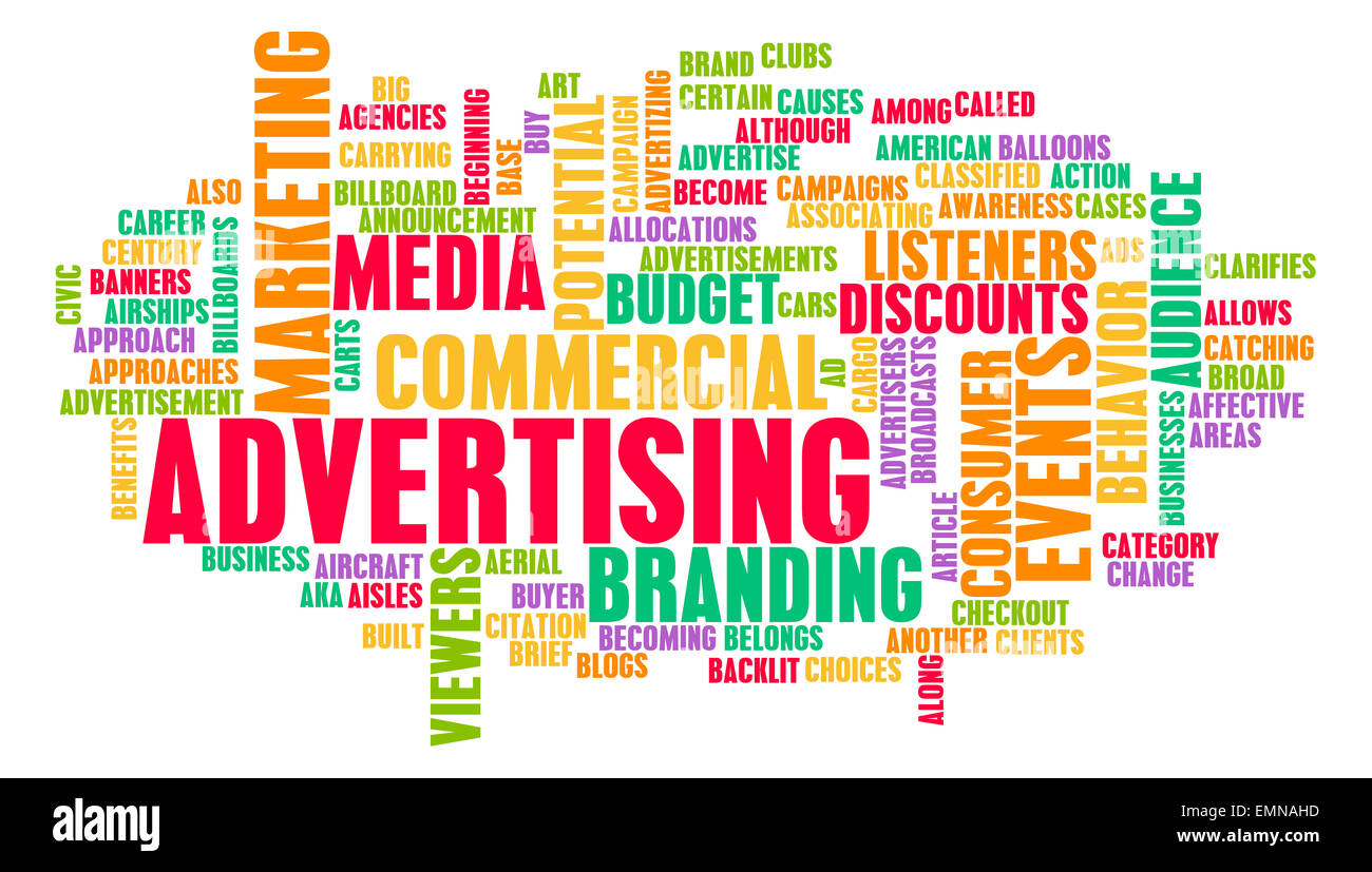 Advertising Online and in Traditional Media Methods Stock Photo - Alamy