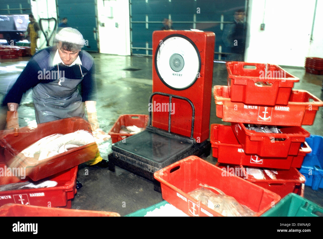 newlyn fish market Stock Photo - Alamy