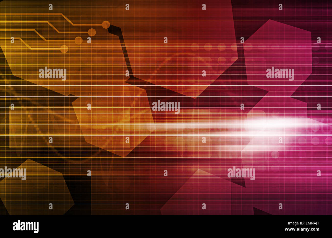 Virtual Technology with Data Network Stream Art Stock Photo - Alamy