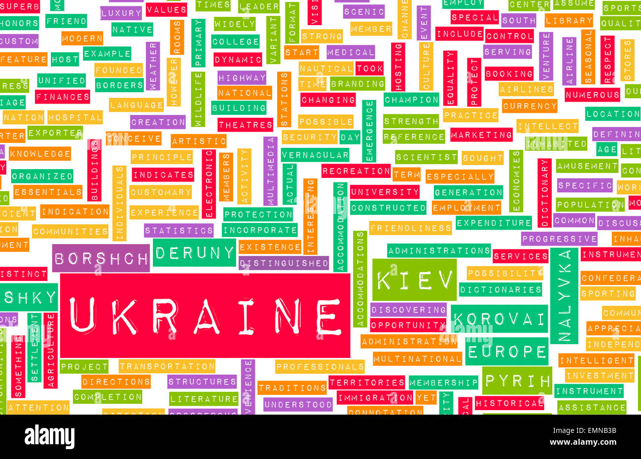 Ukraine as a Country Abstract Art Concept Stock Photo - Alamy