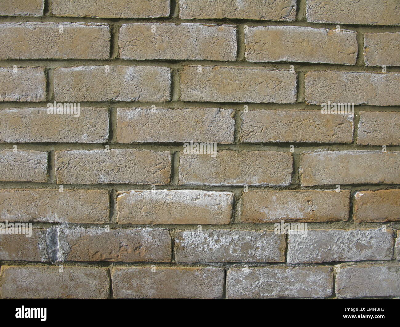 Efflorescence on brickwork Stock Photo - Alamy