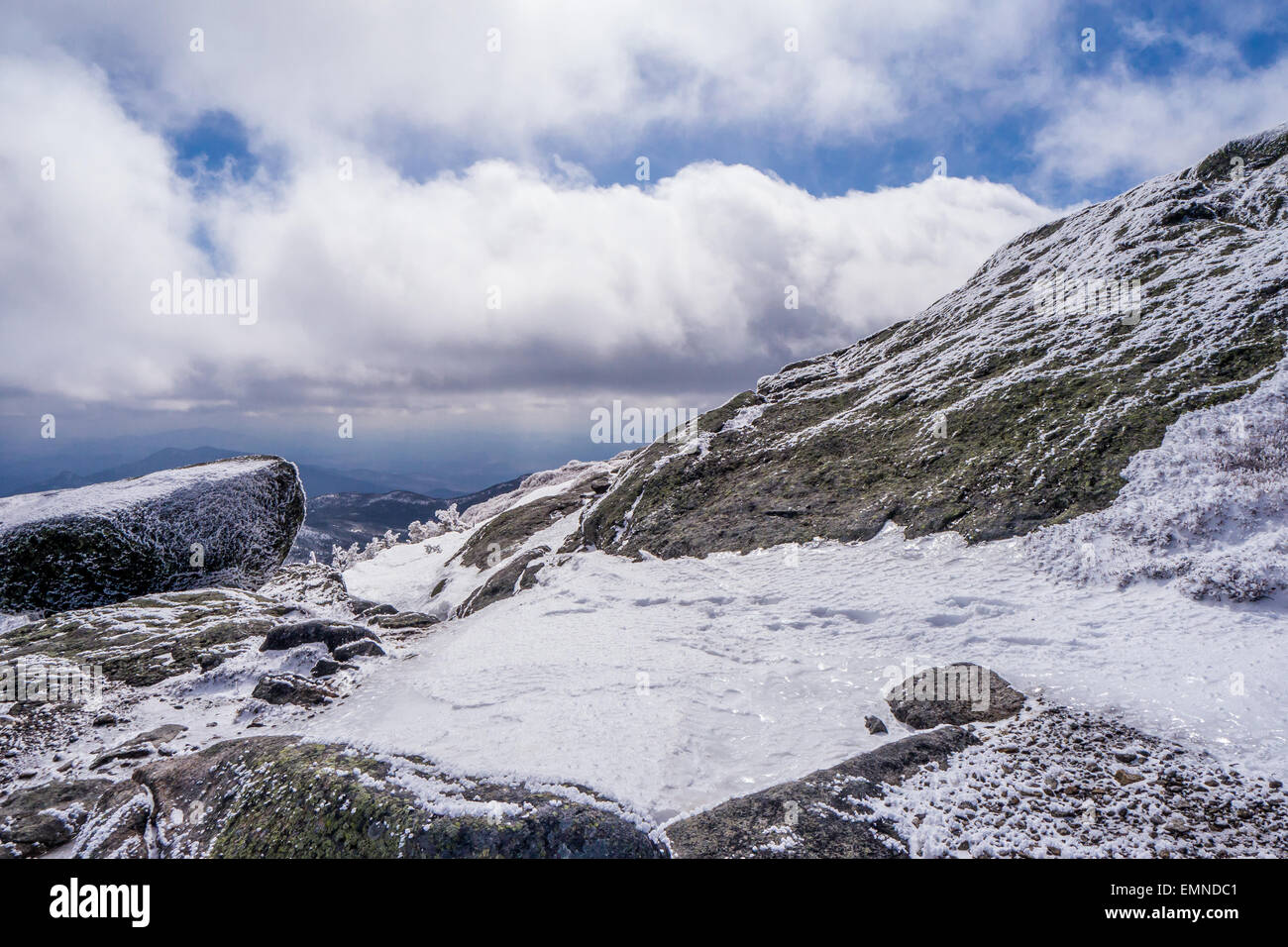 Summit of Mount Marcy in the Adirondack mountains, New York Stock Photo ...