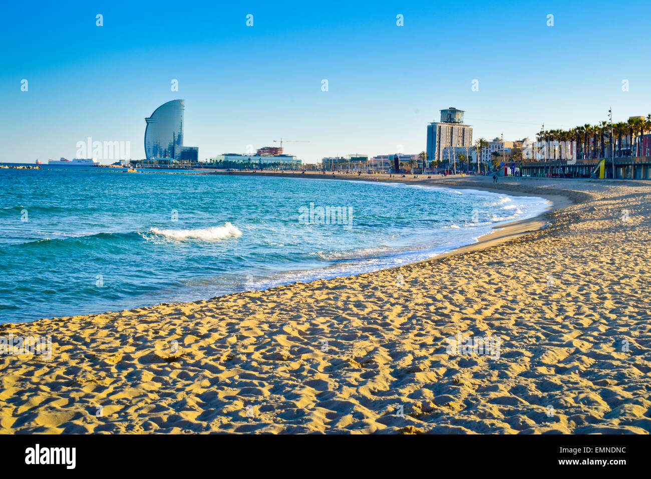 Coastal barceloneta beach hi-res stock photography and images - Alamy