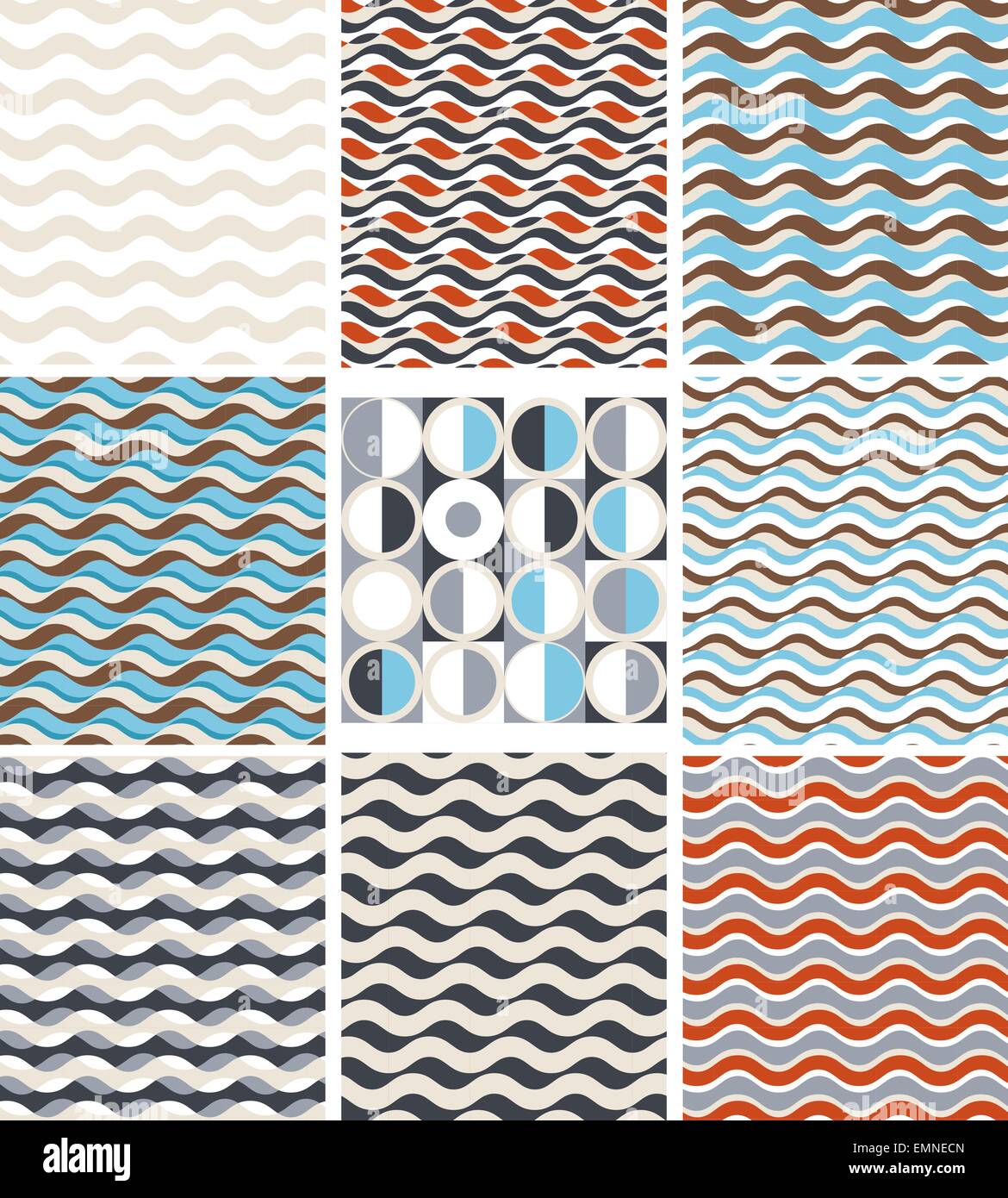 Set of geometric seamless pattern backgrounds Stock Vector Image & Art ...
