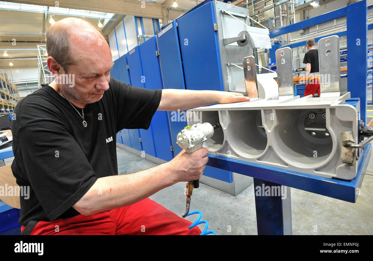 Brno, Czech Republic. 22nd Apr, 2015. ABB company, the international ...