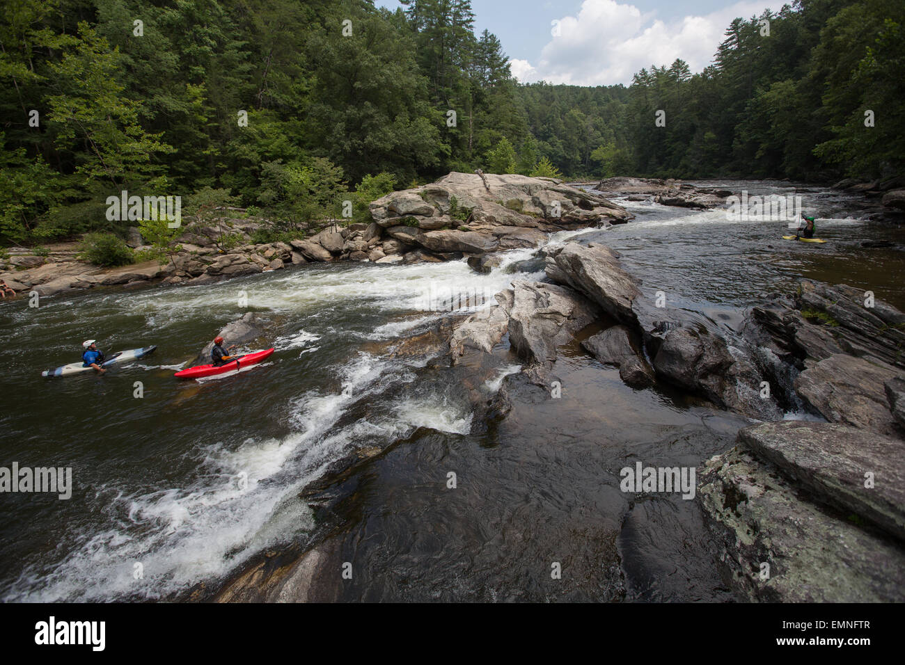 Bull Sluice rapid on Chattooga River Stock Photo - Alamy