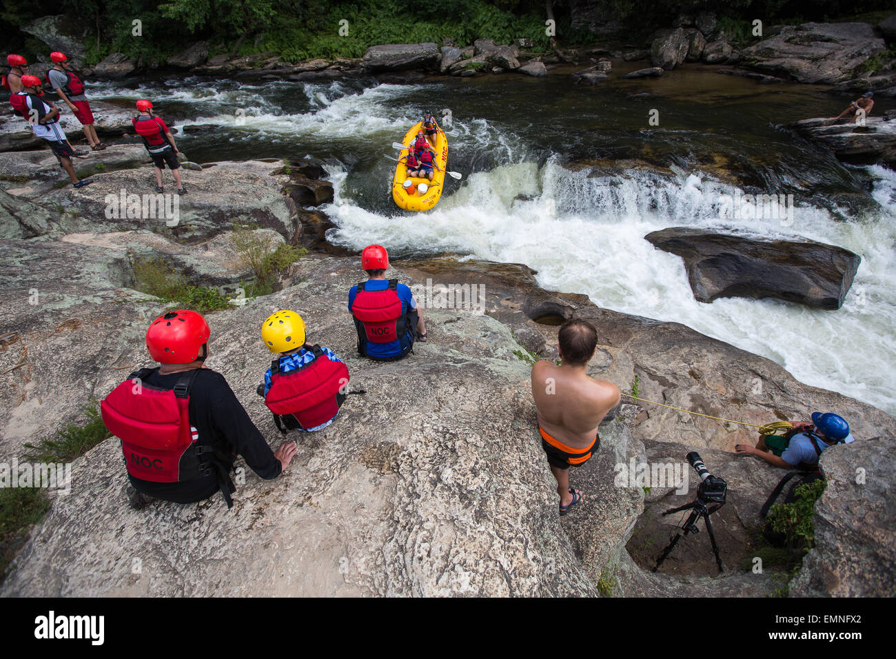 Bull Sluice rapid on Chattooga River Stock Photo - Alamy