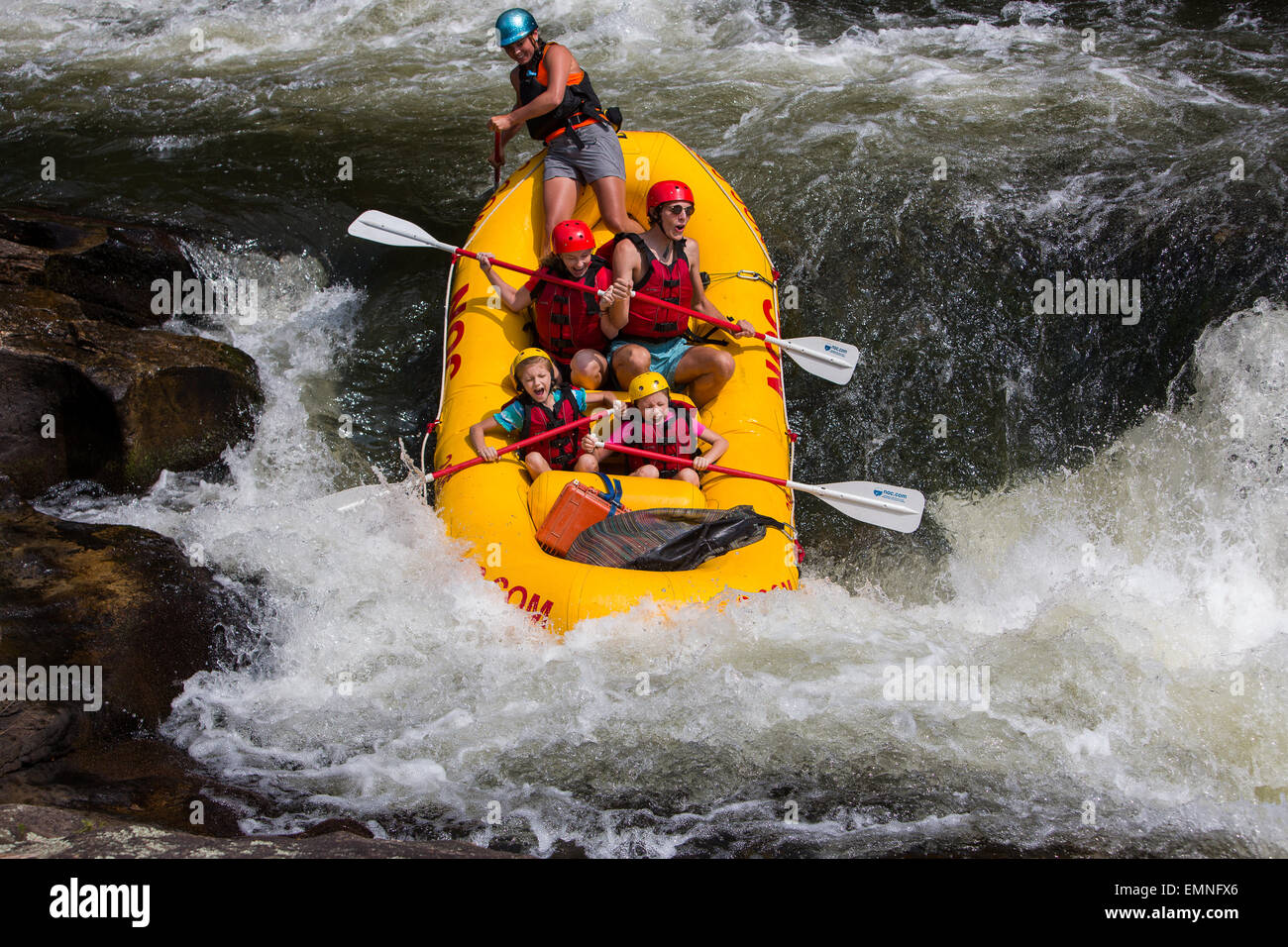 Bull Sluice rapid on Chattooga River Stock Photo - Alamy