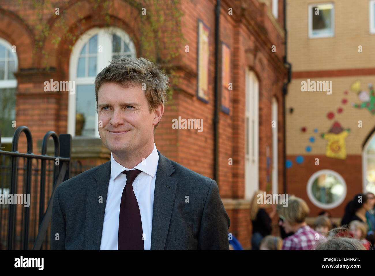 Tristram Hunt Labour MP and Shadow Minister for Education on his visit ...