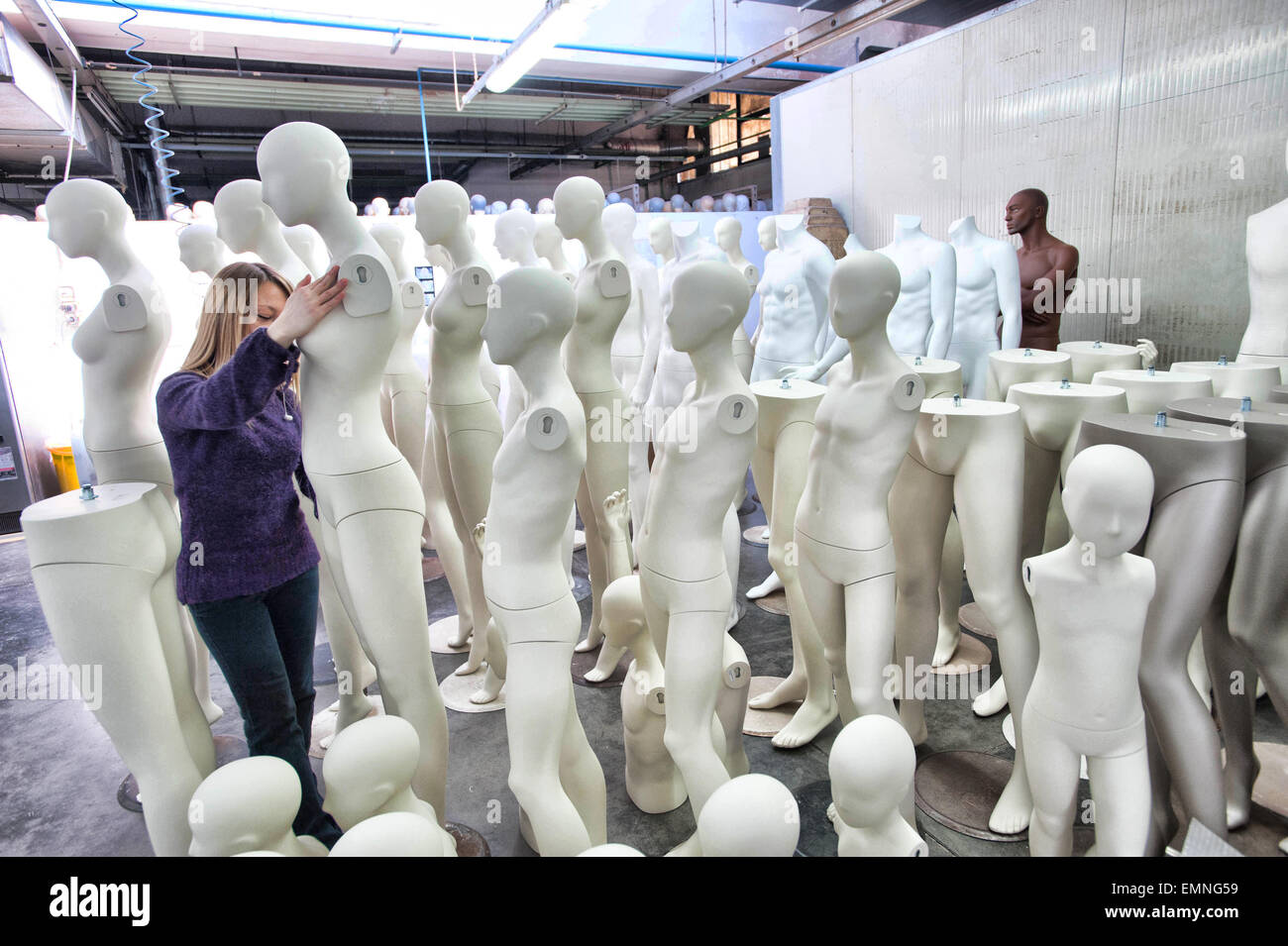 Factory dummies for the fashion industry and large retailers Stock ...