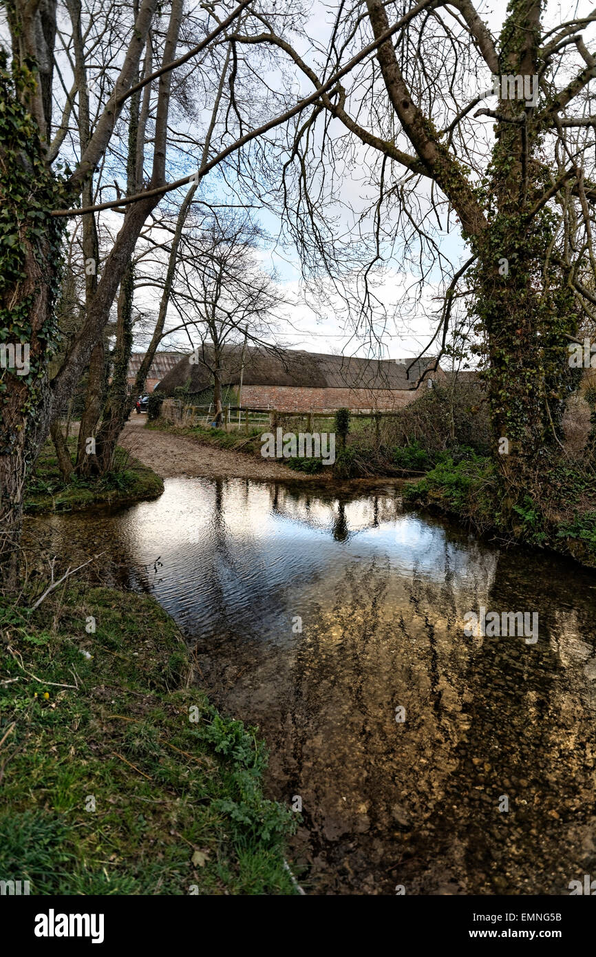 A ford near the church, the major building within the picturesque ...