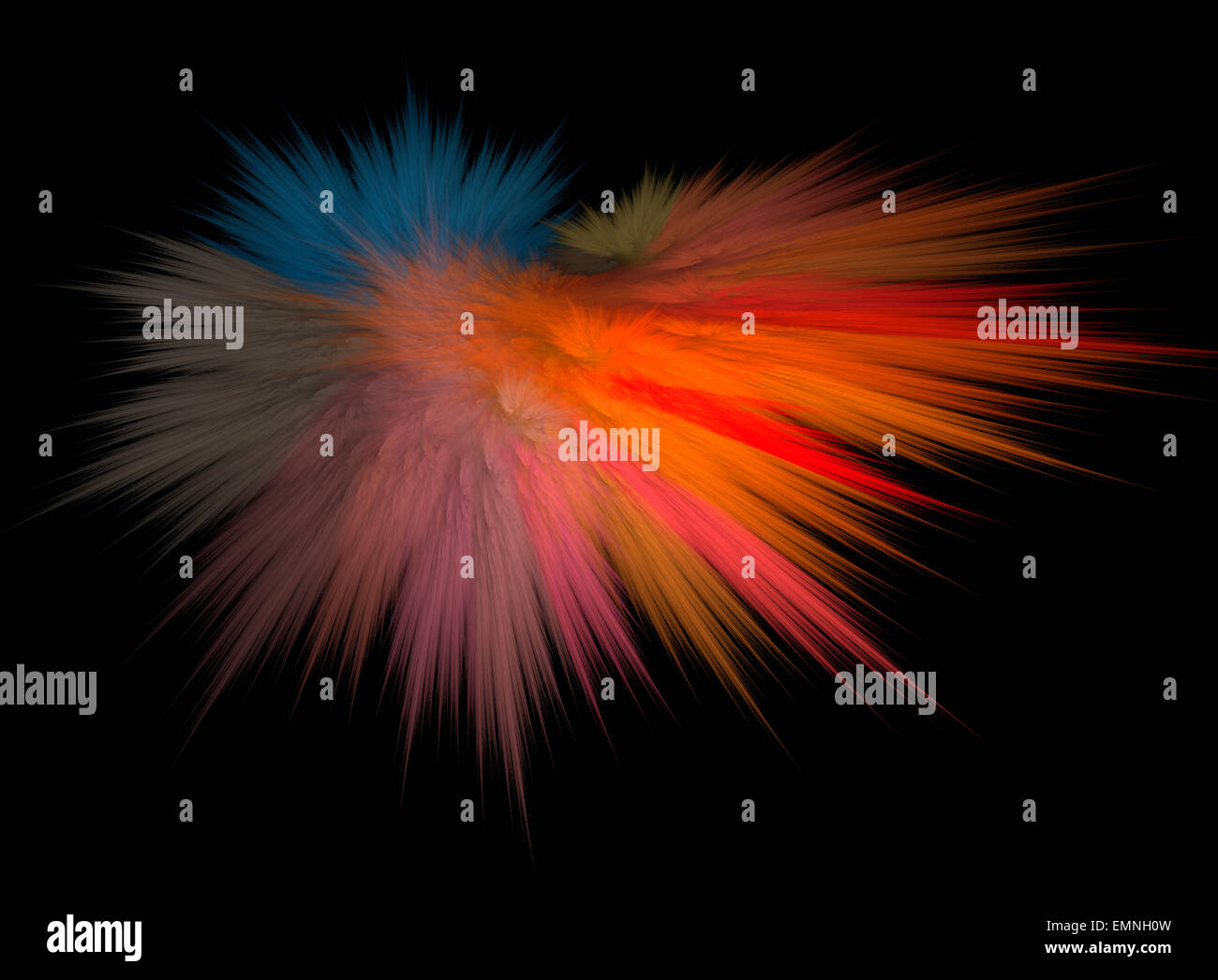 Explosion Of Colour Stock Photo - Alamy