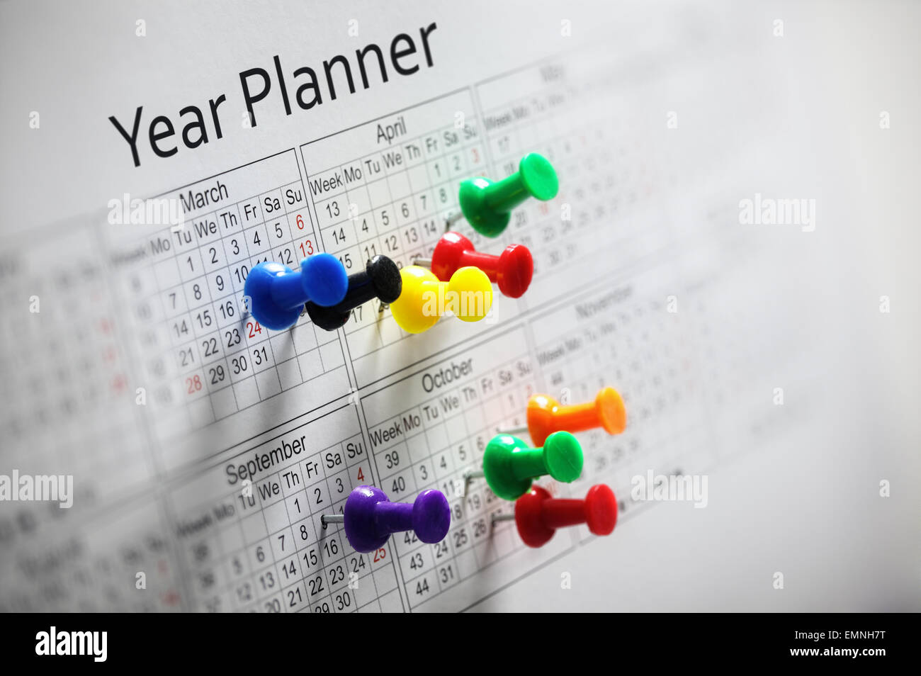 Year planner hi-res stock photography and images - Alamy