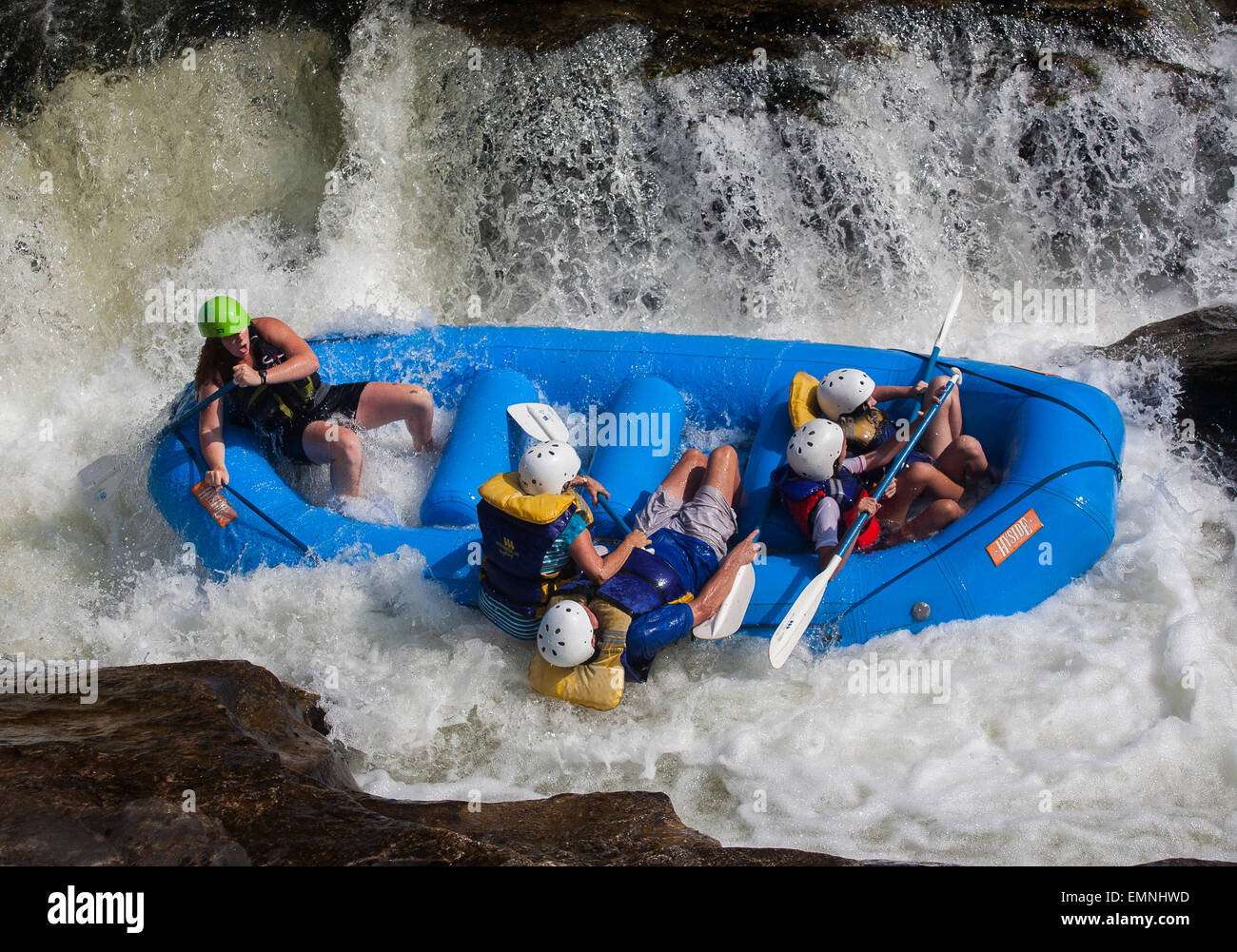 Bull Sluice rapid on Chattooga River Stock Photo - Alamy