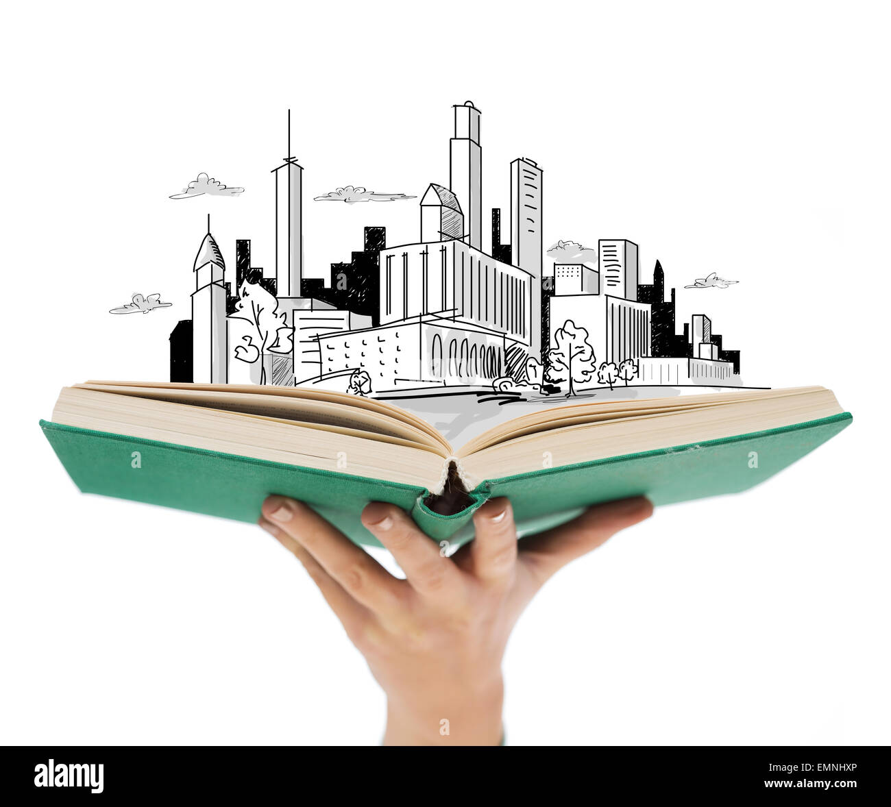 close up of woman hand holding open book Stock Photo - Alamy