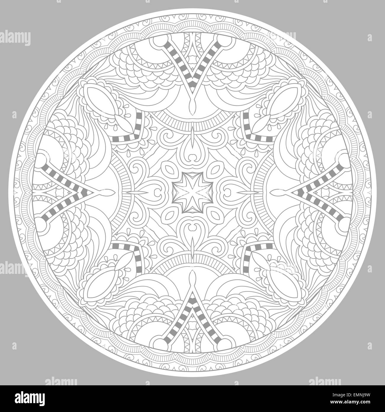Zendala Mandala Zentangle High Resolution Stock Photography and Images ...