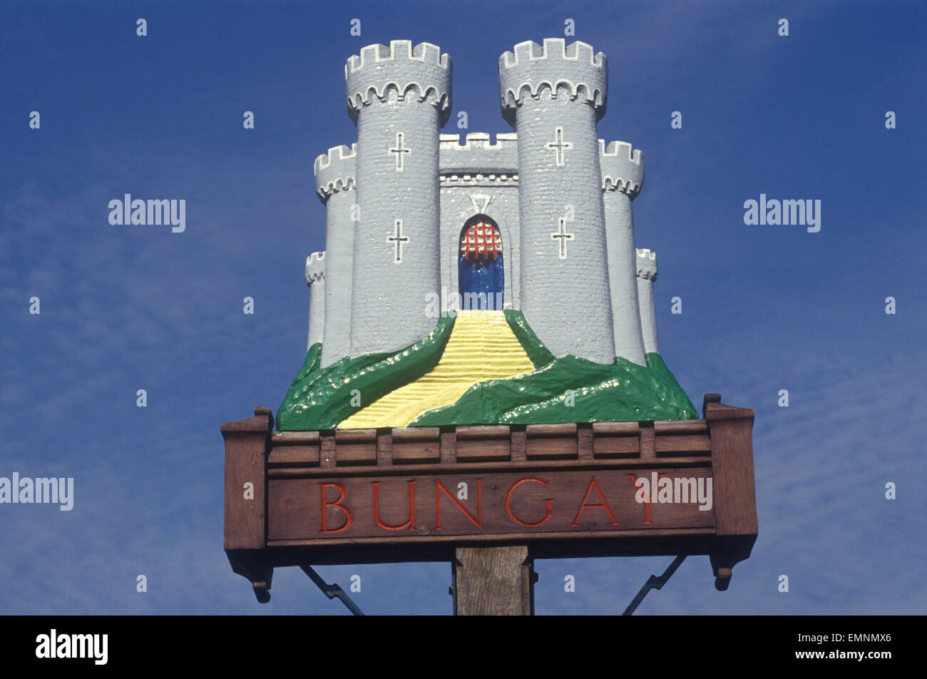 Bungay town sign hi-res stock photography and images - Alamy
