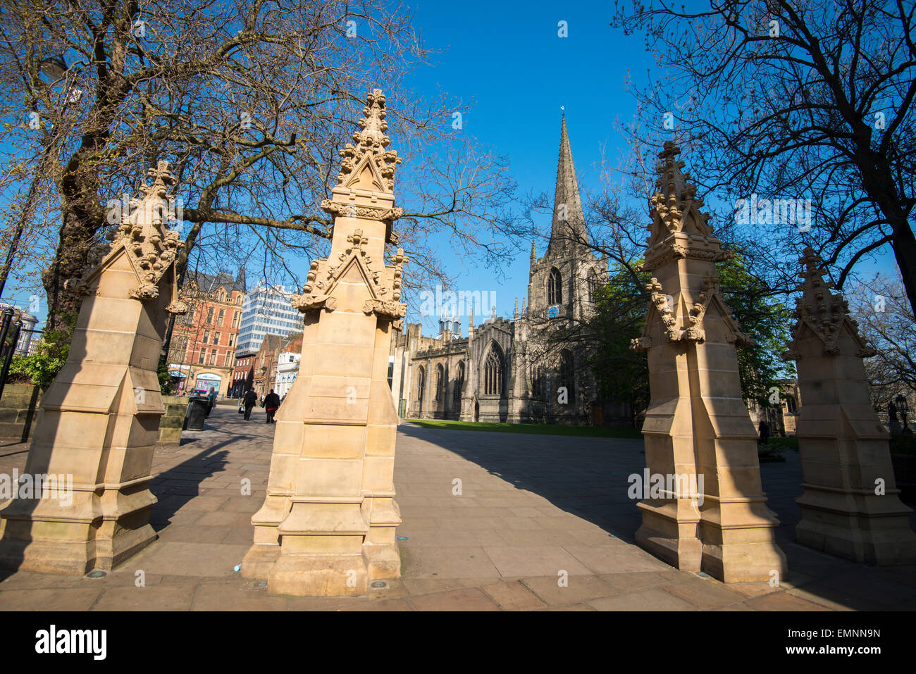 Sheffield Cathedral, Sheffield City Centre South Yorkshire England UK ...