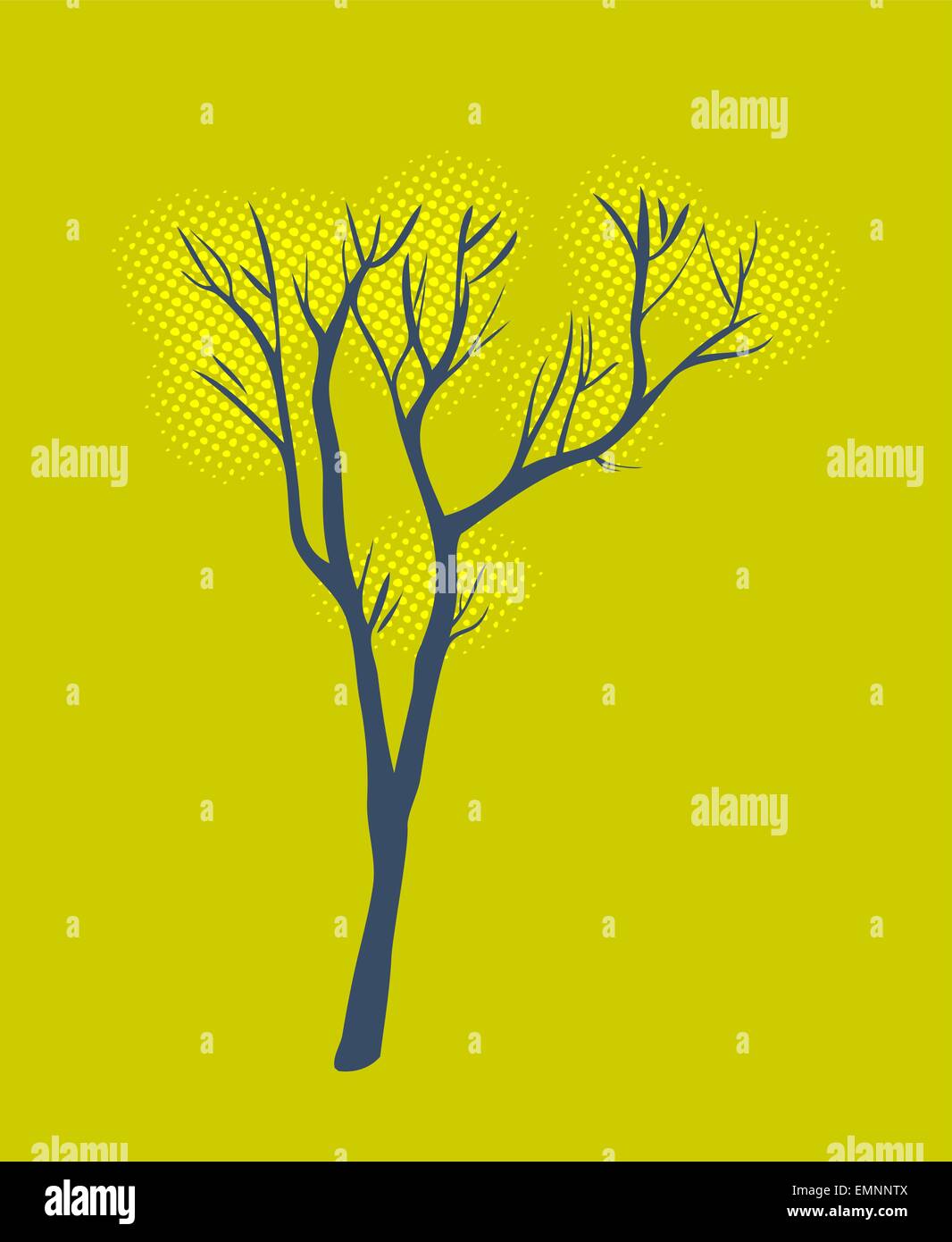 Stylized tree silhouettes on color textured background Stock Vector ...