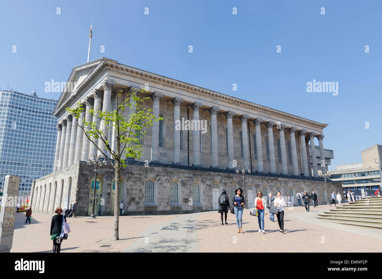 Birmingham Town Hall in Victoria Square Stock Photo - Alamy