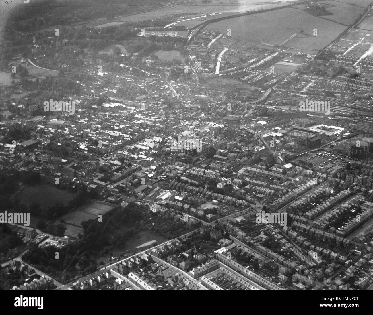 Aerial view of Guildford Stock Photo - Alamy