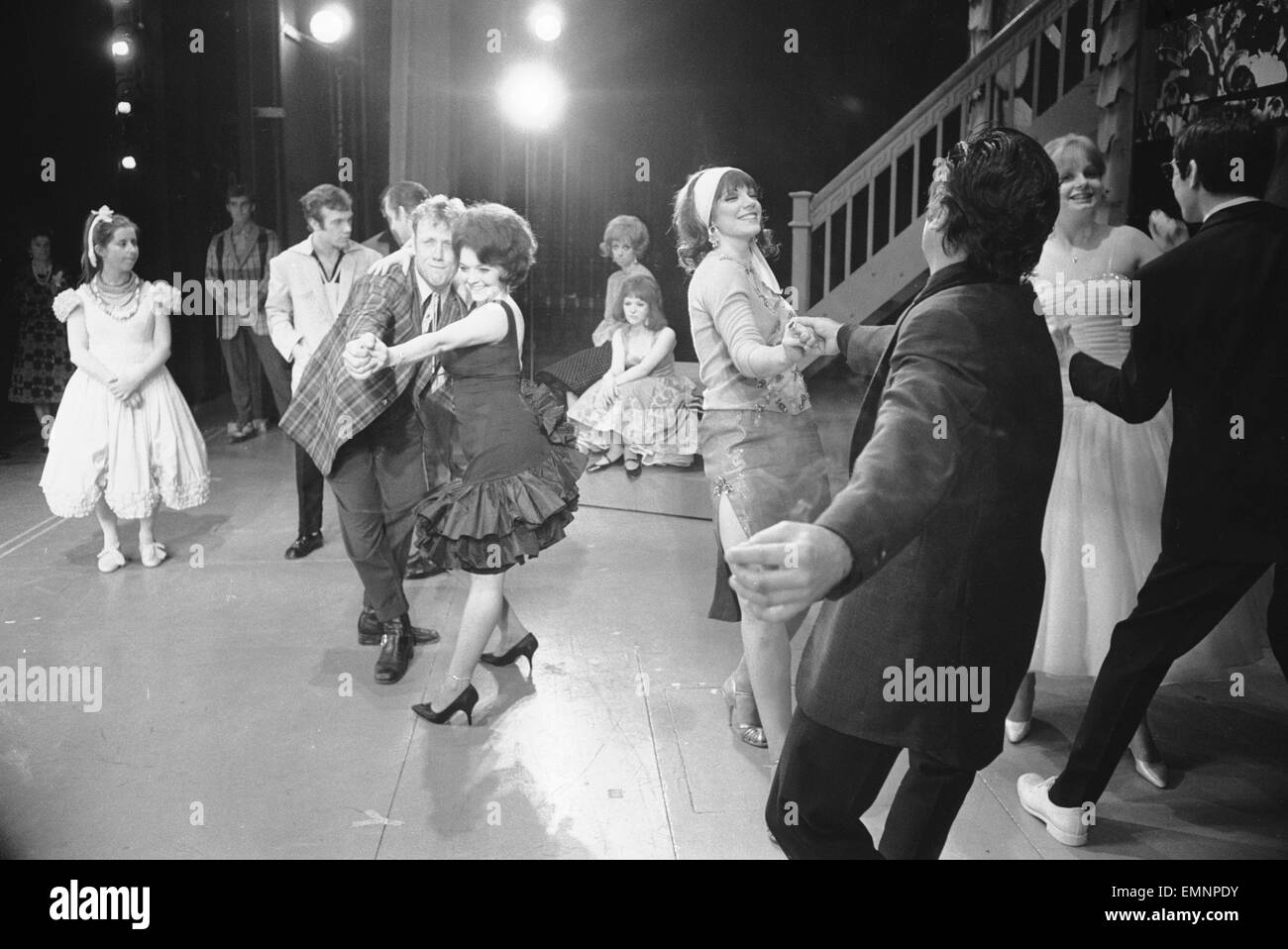 Members of the cast of Grease seen here on stage at the Coventry ...