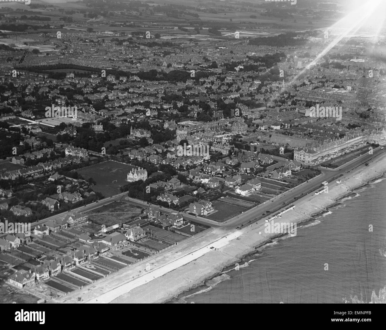 Aerial view of Worthing. Circa 1926 Stock Photo - Alamy