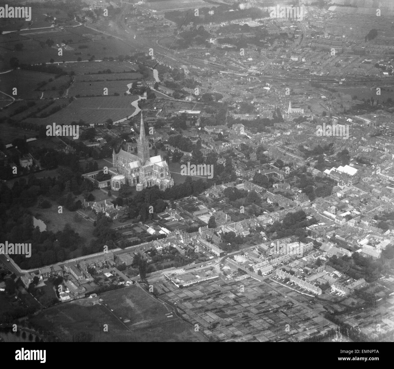 Aerial view of Salisbury Stock Photo - Alamy