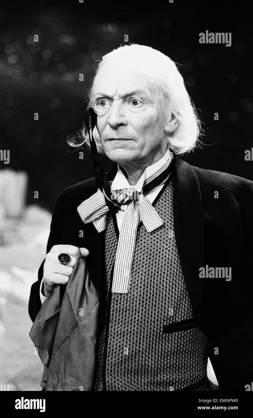 Actor William Hartnell - the first Doctor - pictured during rehearsals ...