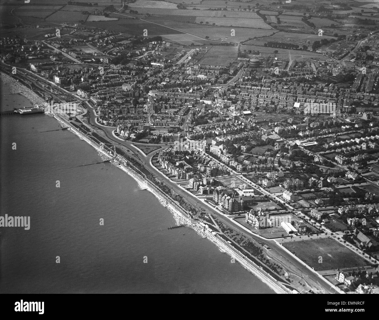 Aerial view of Clacton-on-Sea. Circa 1926 Stock Photo - Alamy