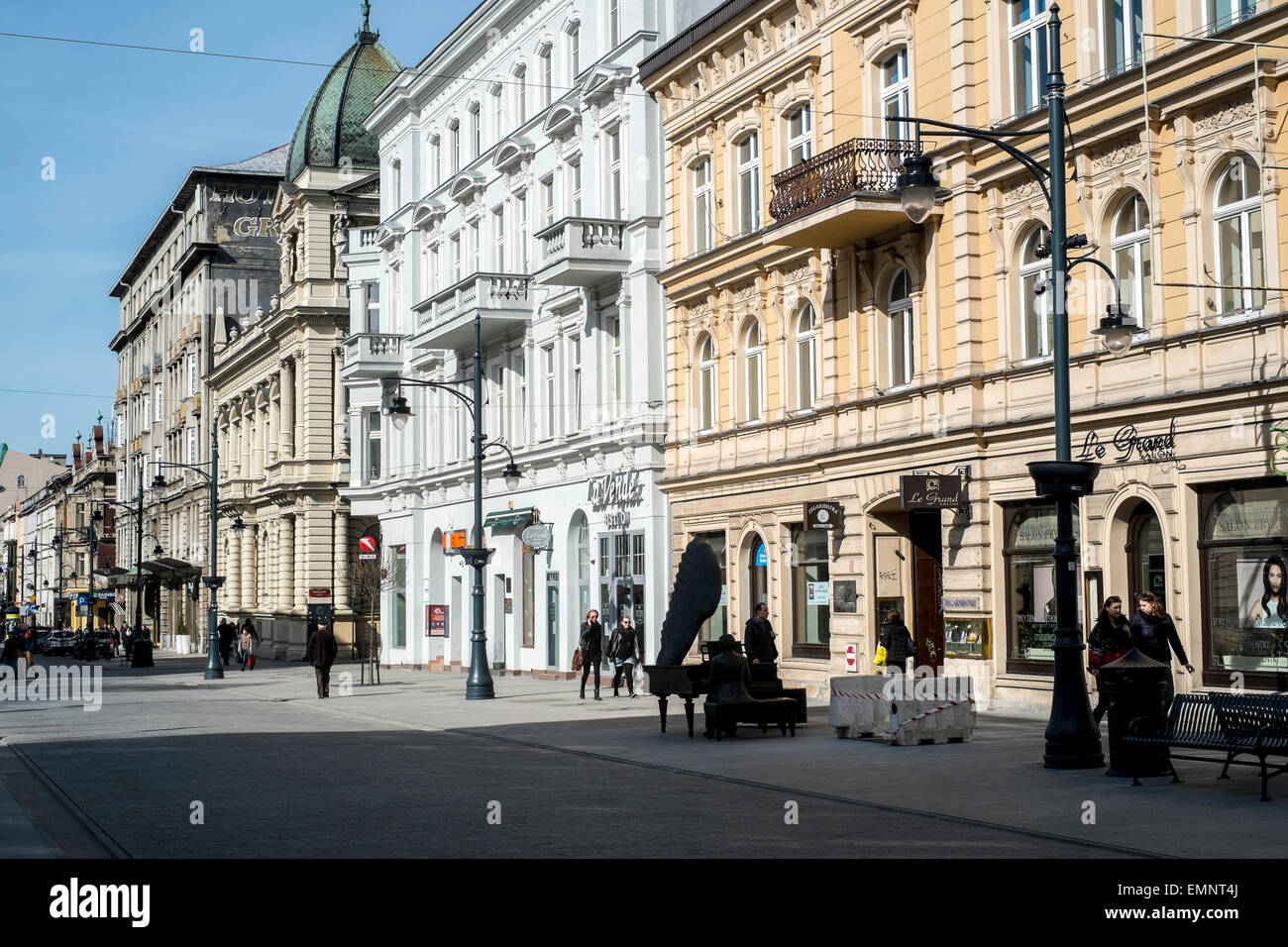 Piotrkowska Street, Lodz, Poland Stock Photo - Alamy