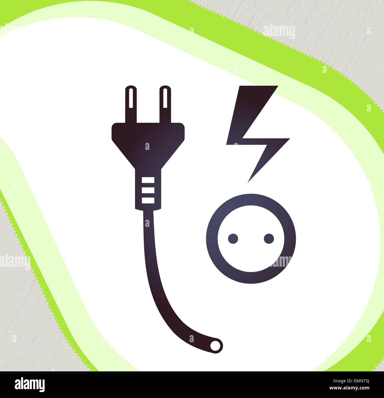 Plug socket cut Stock Vector Images - Alamy