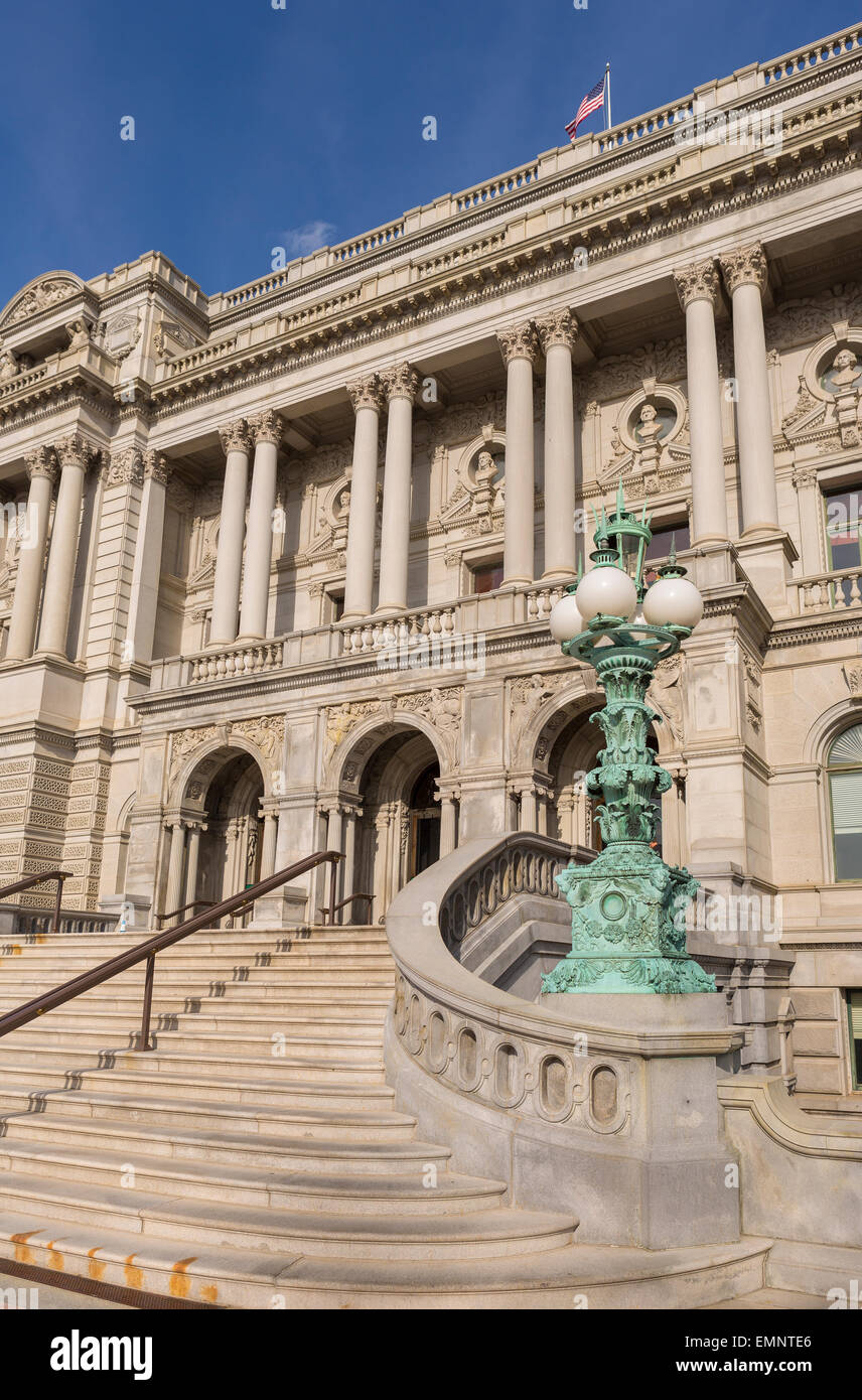 Staircase library congress jefferson building hi-res stock photography ...
