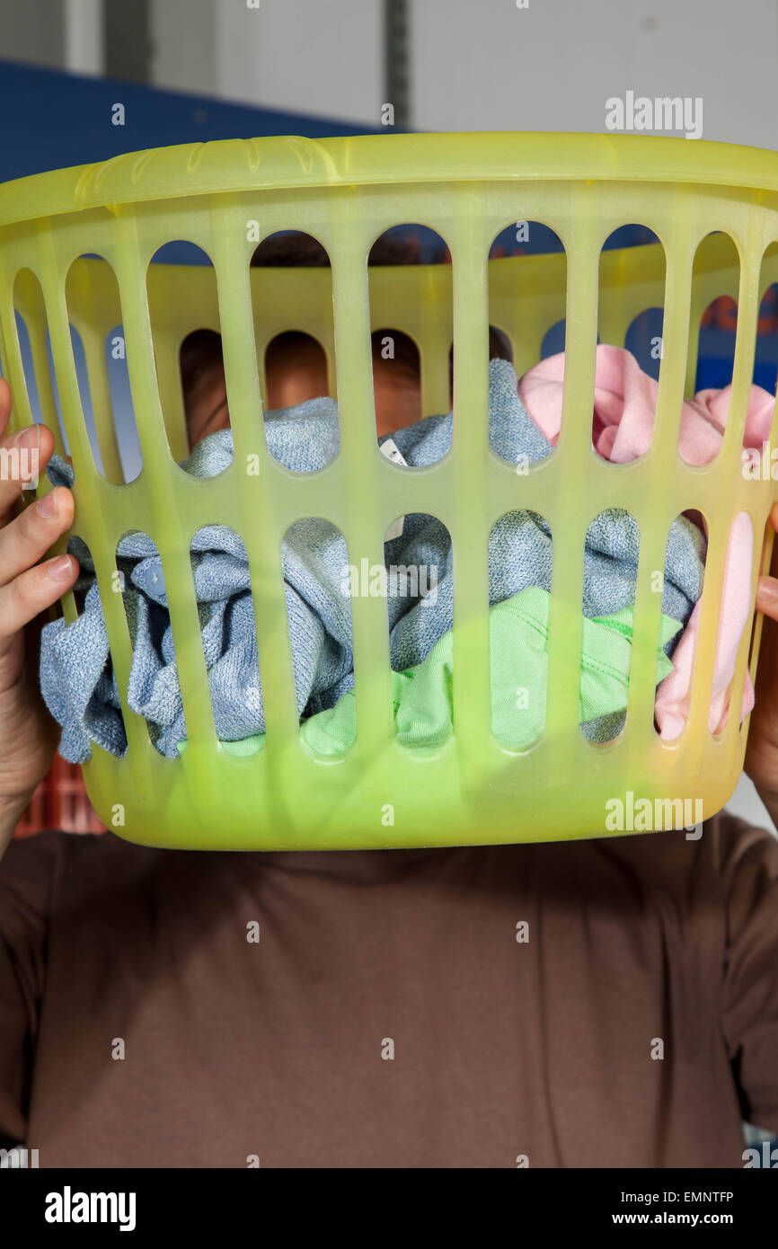 Man In The Laundry Stock Photo Alamy man-in-the-laundry-stock-photo-alamy