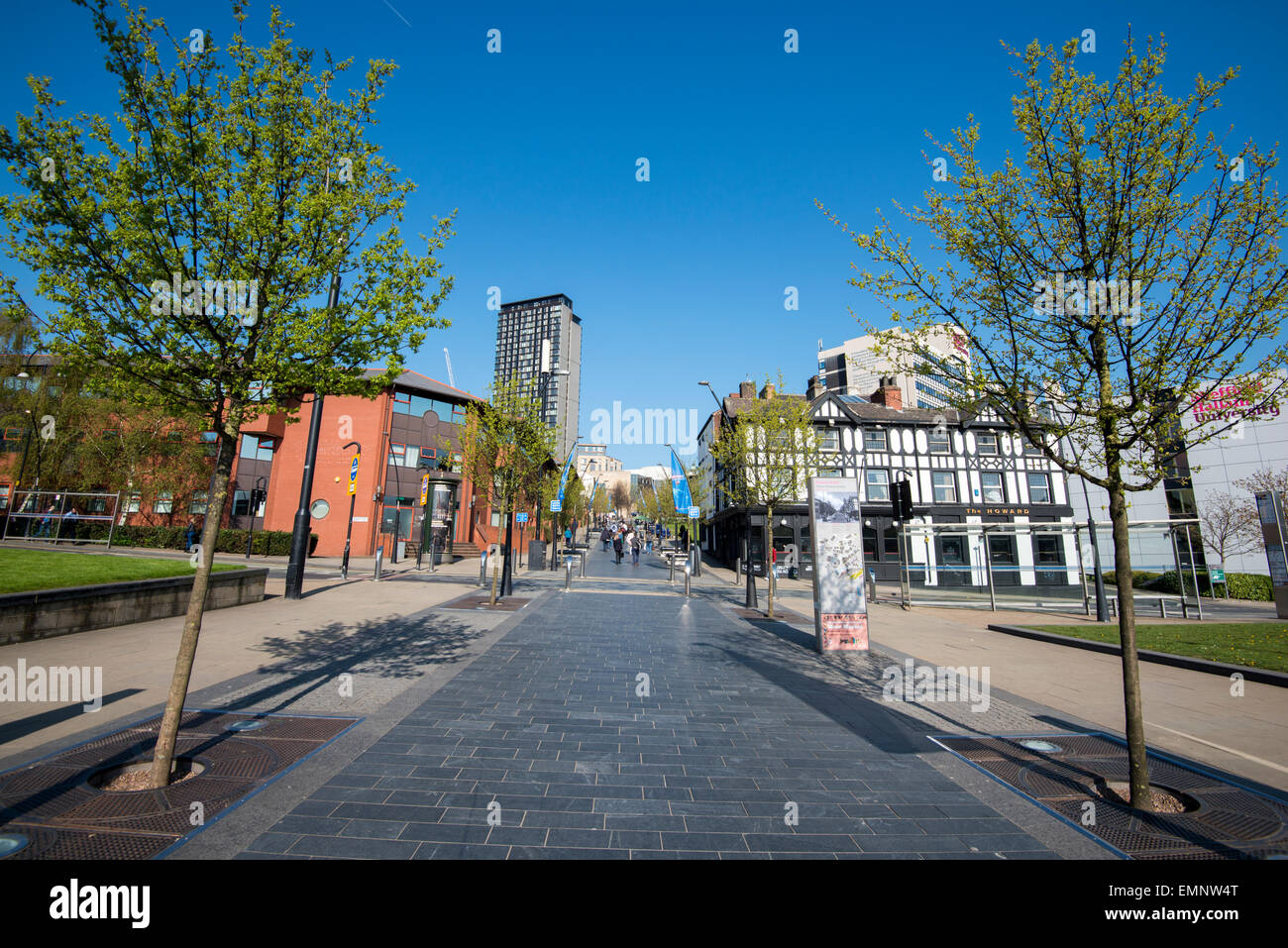 Howard Street in Sheffield, South Yorkshire England UK Stock Photo - Alamy