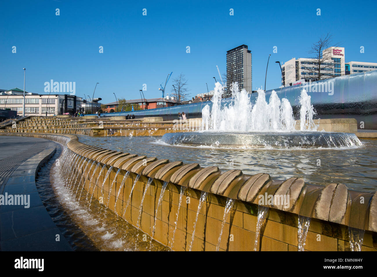 Sheffield station water feature uk hi-res stock photography and images ...
