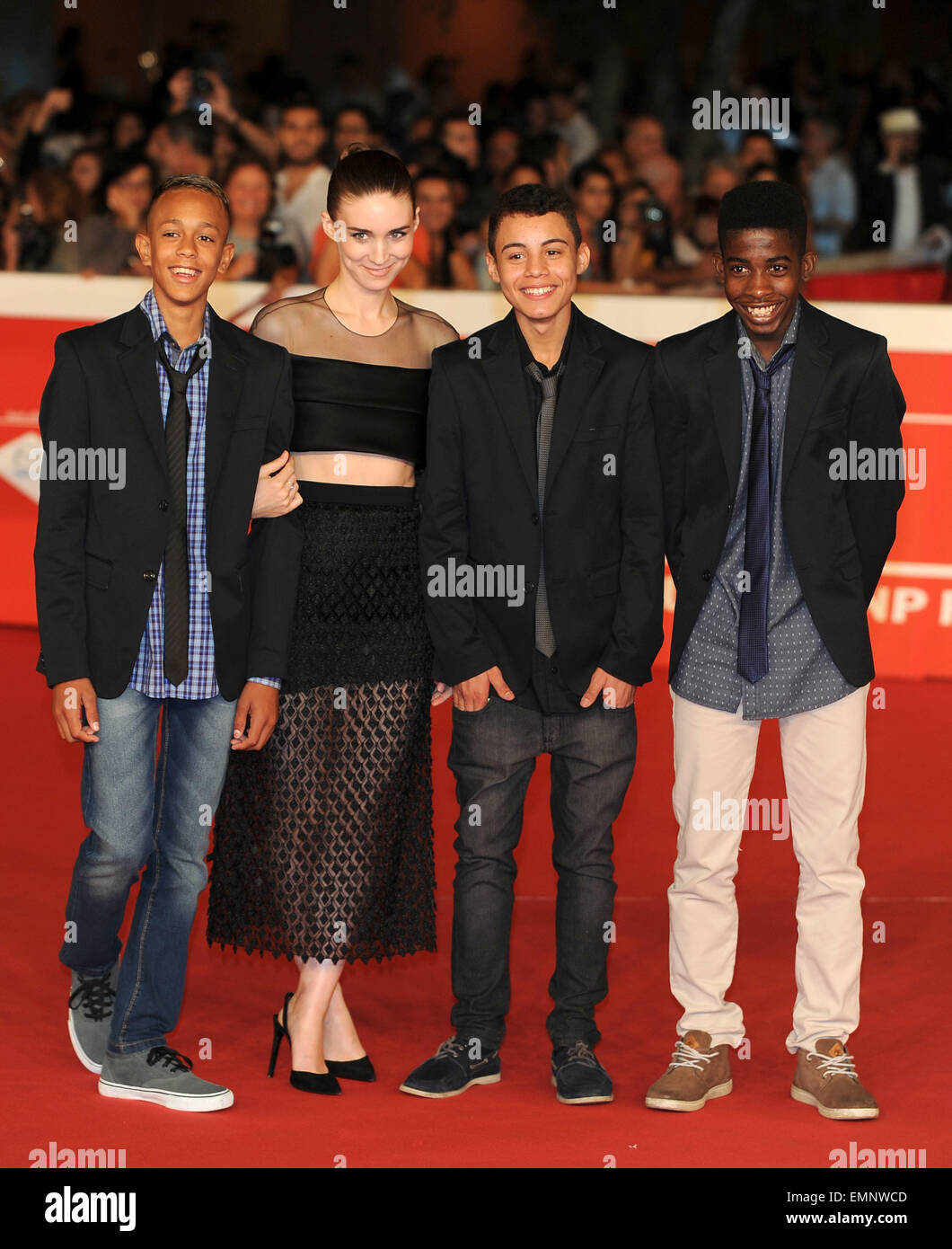 The 9th Rome Film Festival - 'Trash' screening - Arrivals Featuring: Rooney Mara,Eduardo Luis ...