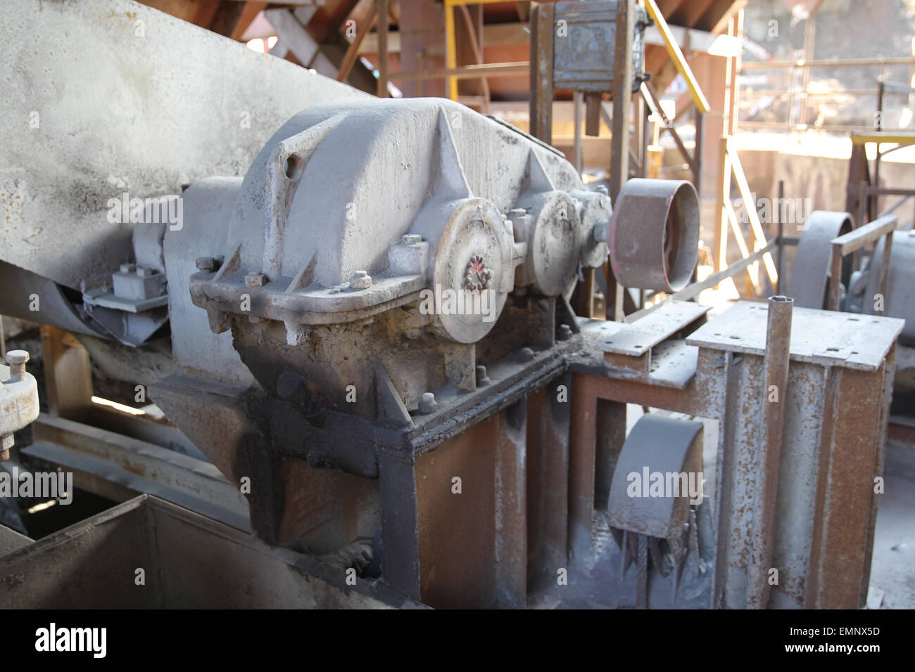 An interesting journey through the old metallurgical plant Stock Photo ...