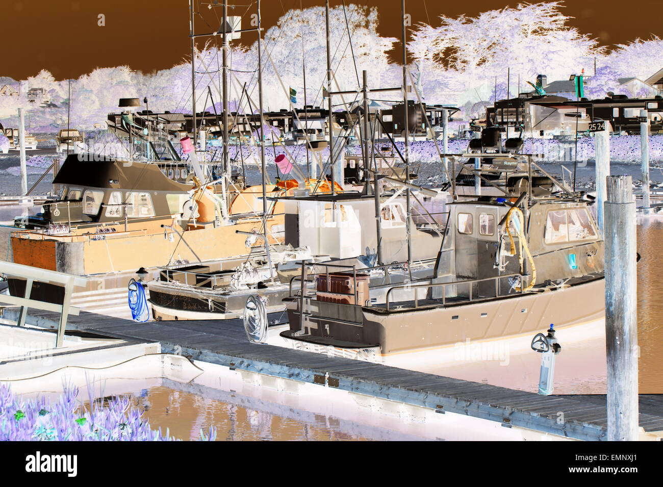 BODEGA BAY HARBOR SHIPS Stock Photo - Alamy