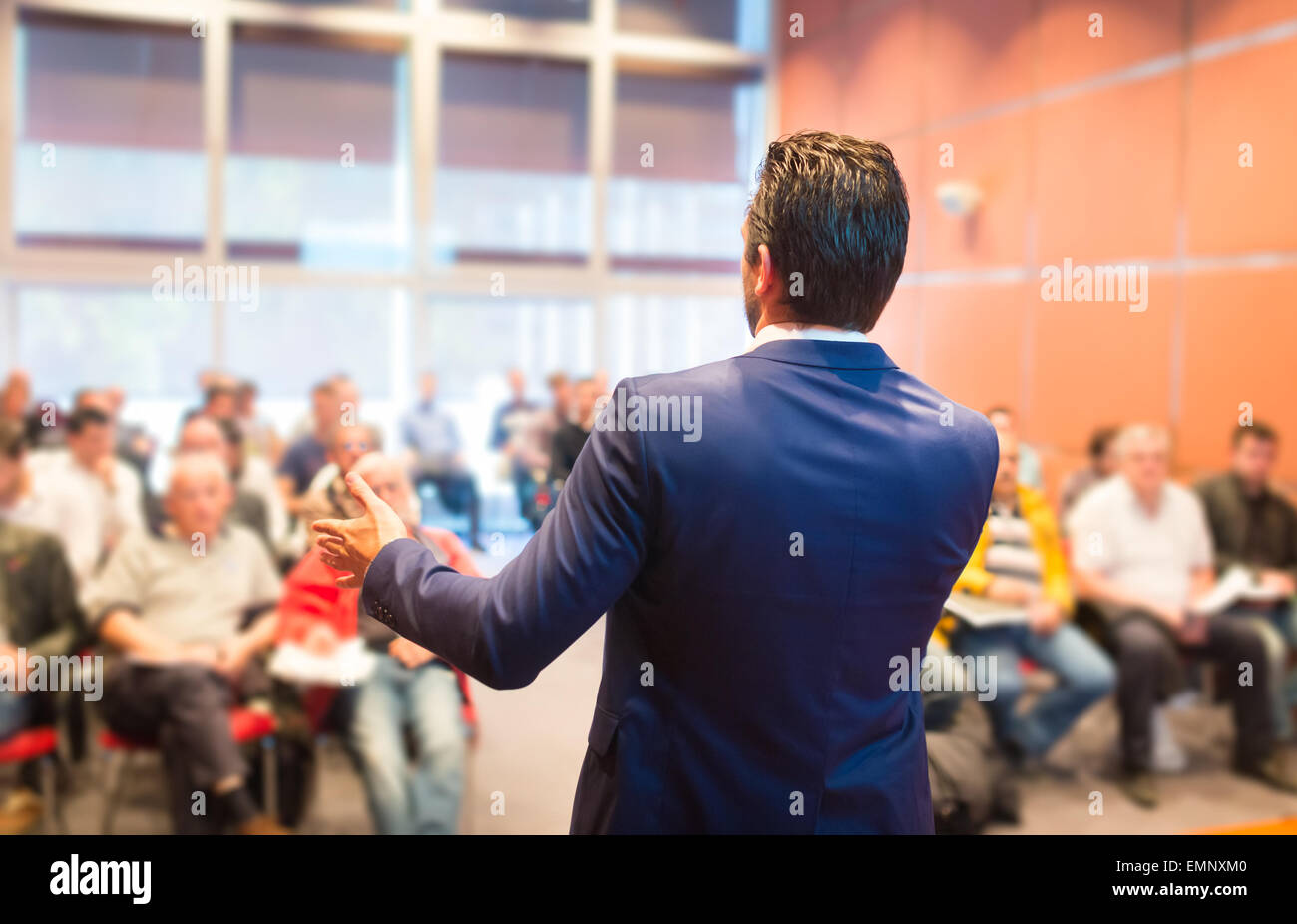 Speaker at Business Conference and Presentation Stock Photo - Alamy