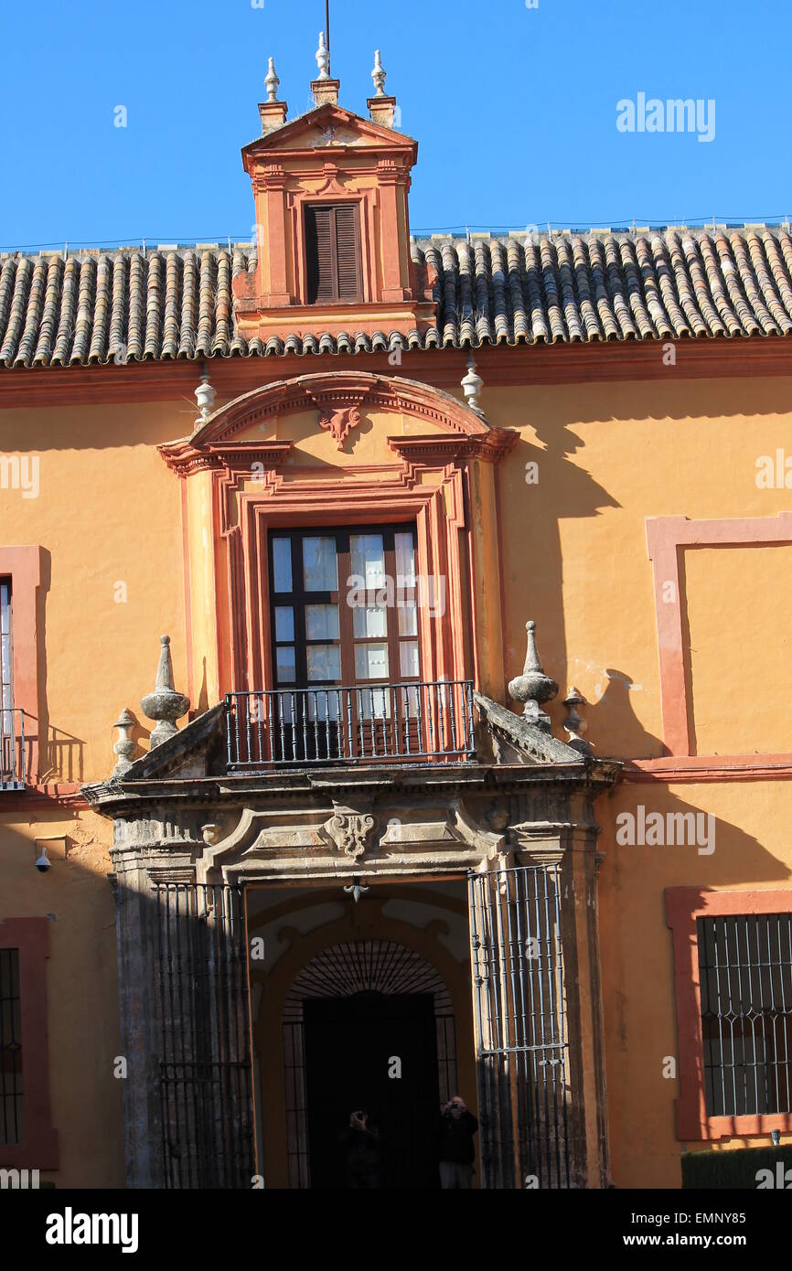 Seville, Spain - March 2015: The Alcázar of Seville architecture ...