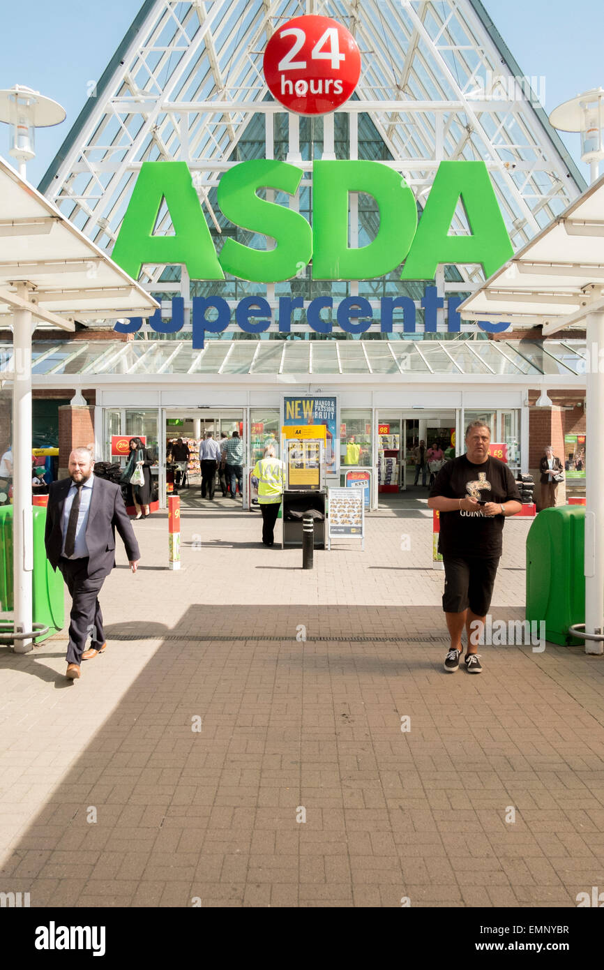 Asda 24 hours sign hi-res stock photography and images - Alamy